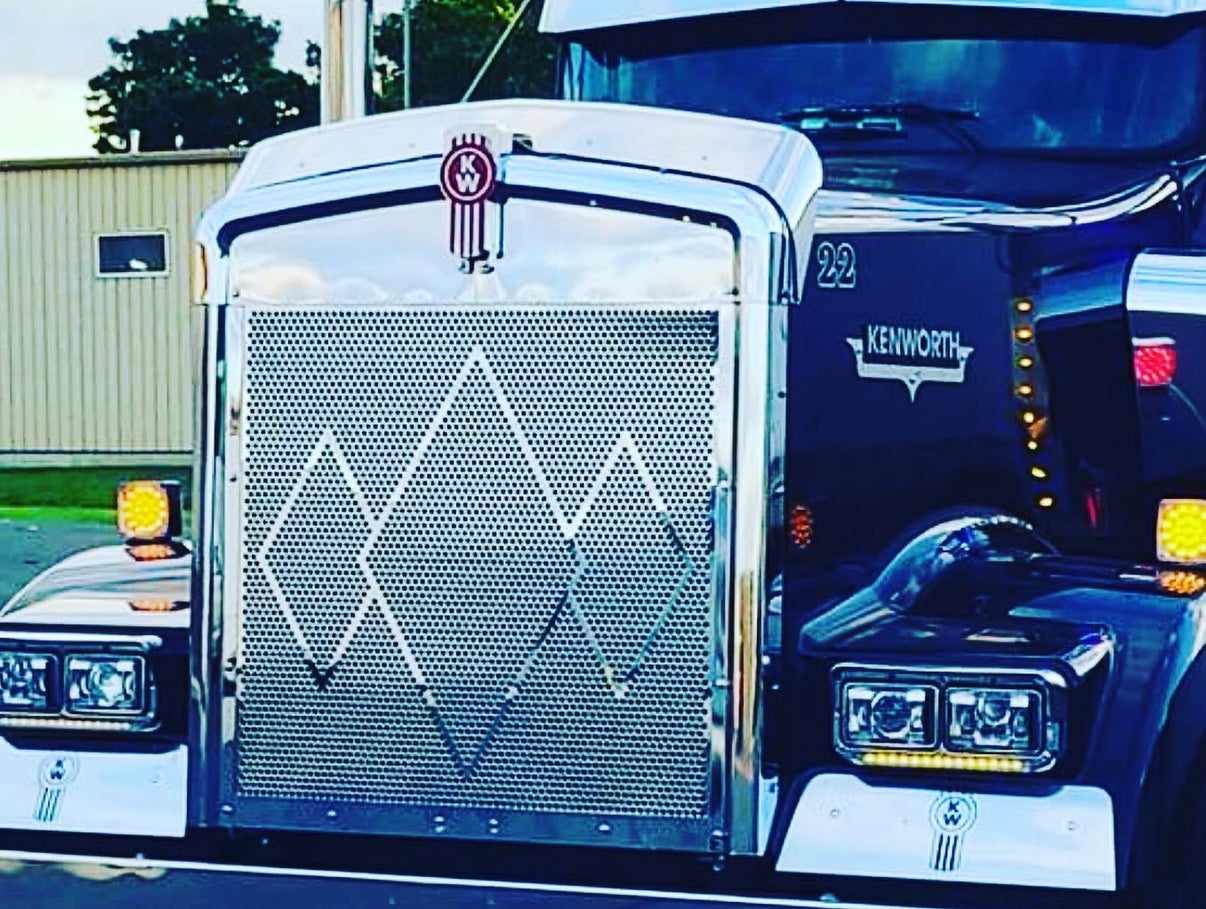 Kenworth W900L 3 diamond grill insert – Beger Industries Inc