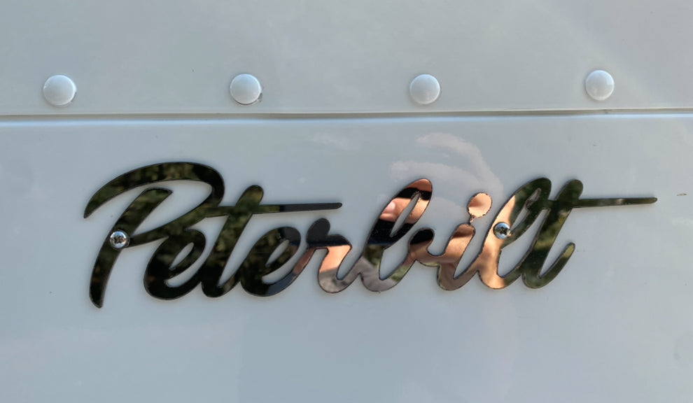 Modern font Peterbilt badges – Beger Industries Inc